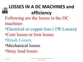 Losses dc machines | PPT