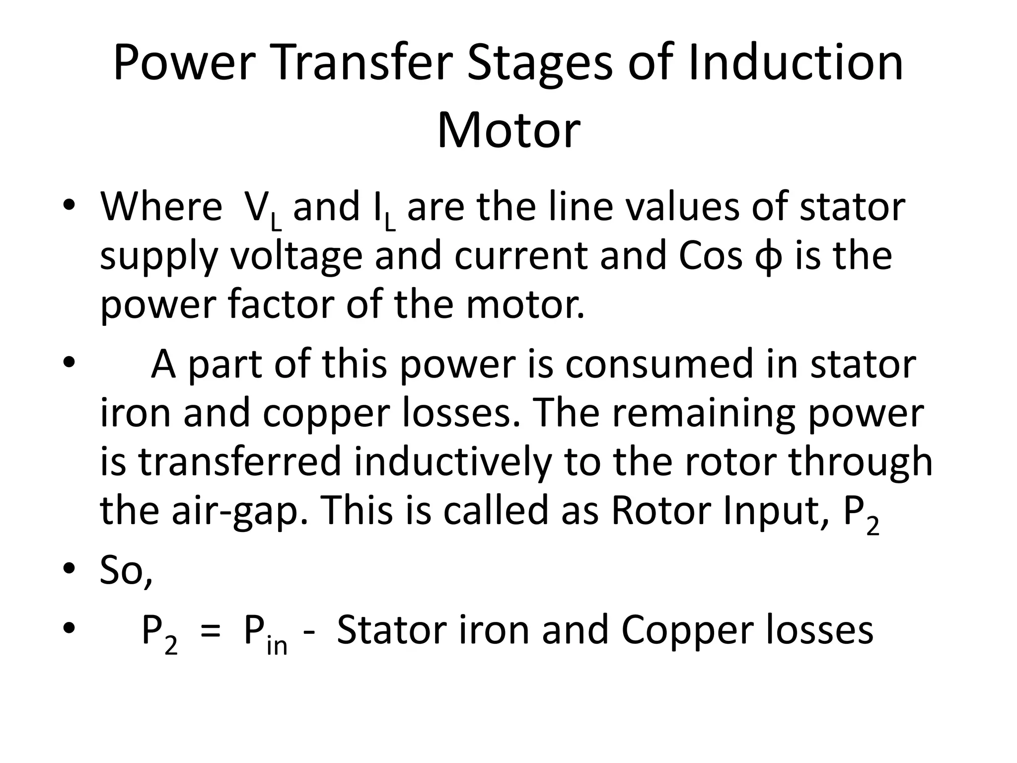 Losses in 3 phase induction motor | PPTX