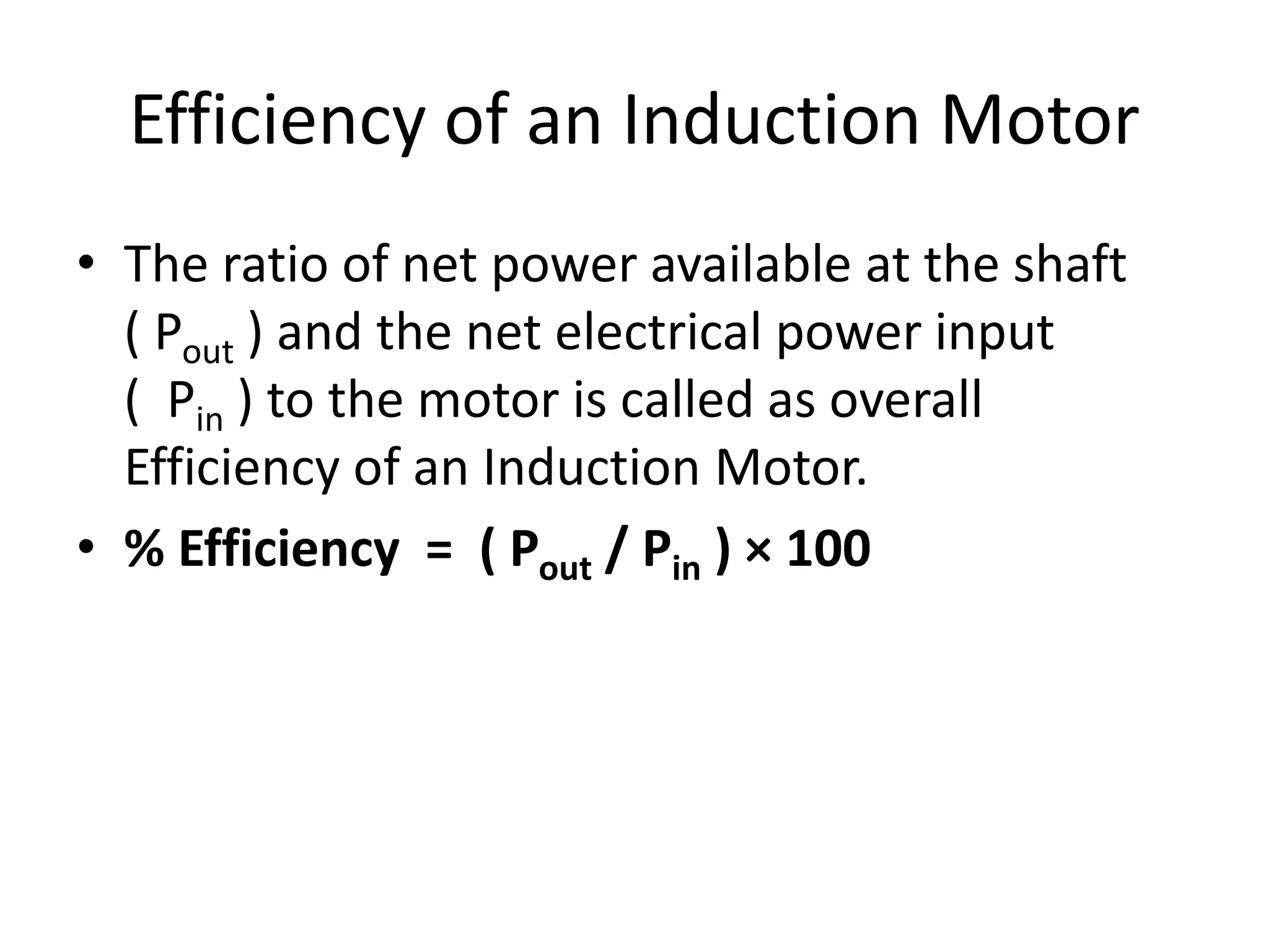 Losses in 3 phase induction motor | PPTX