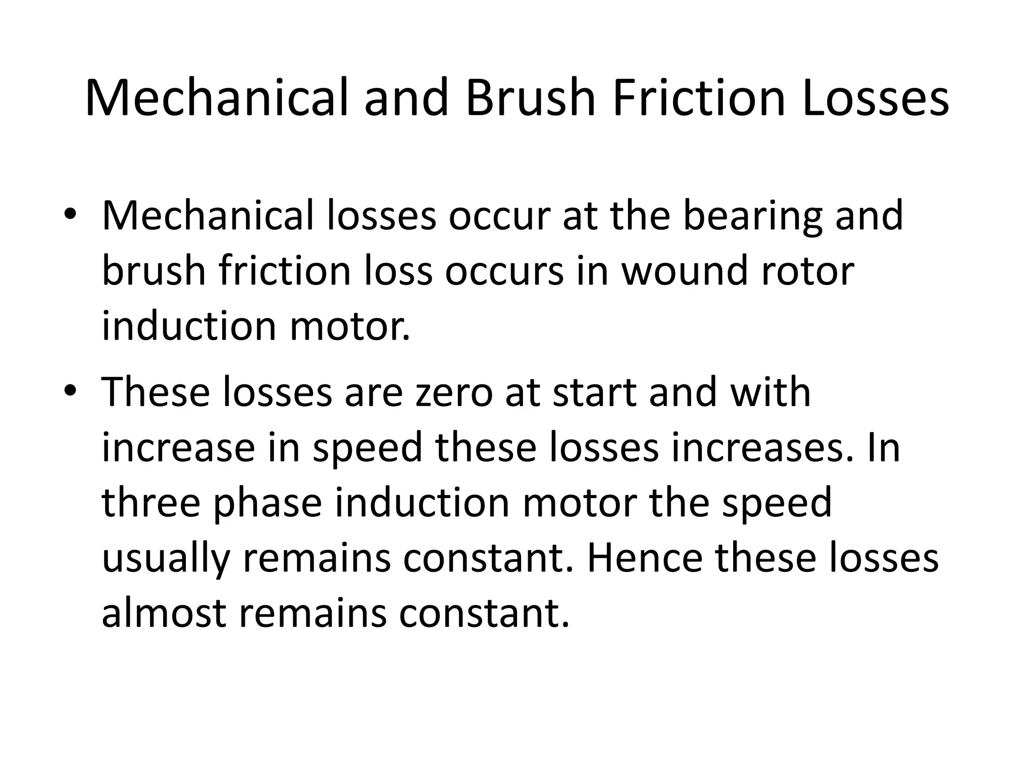 Losses in 3 phase induction motor | PPTX