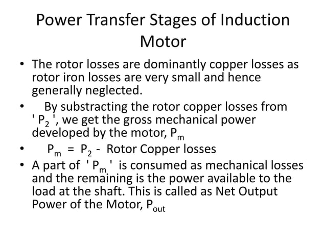 Losses in 3 phase induction motor | PPTX | Gas and Electric | Home ...