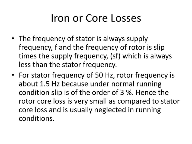 Losses in 3 phase induction motor | PPTX | Gas and Electric | Home ...