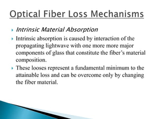 Losses in fibers | PPTX