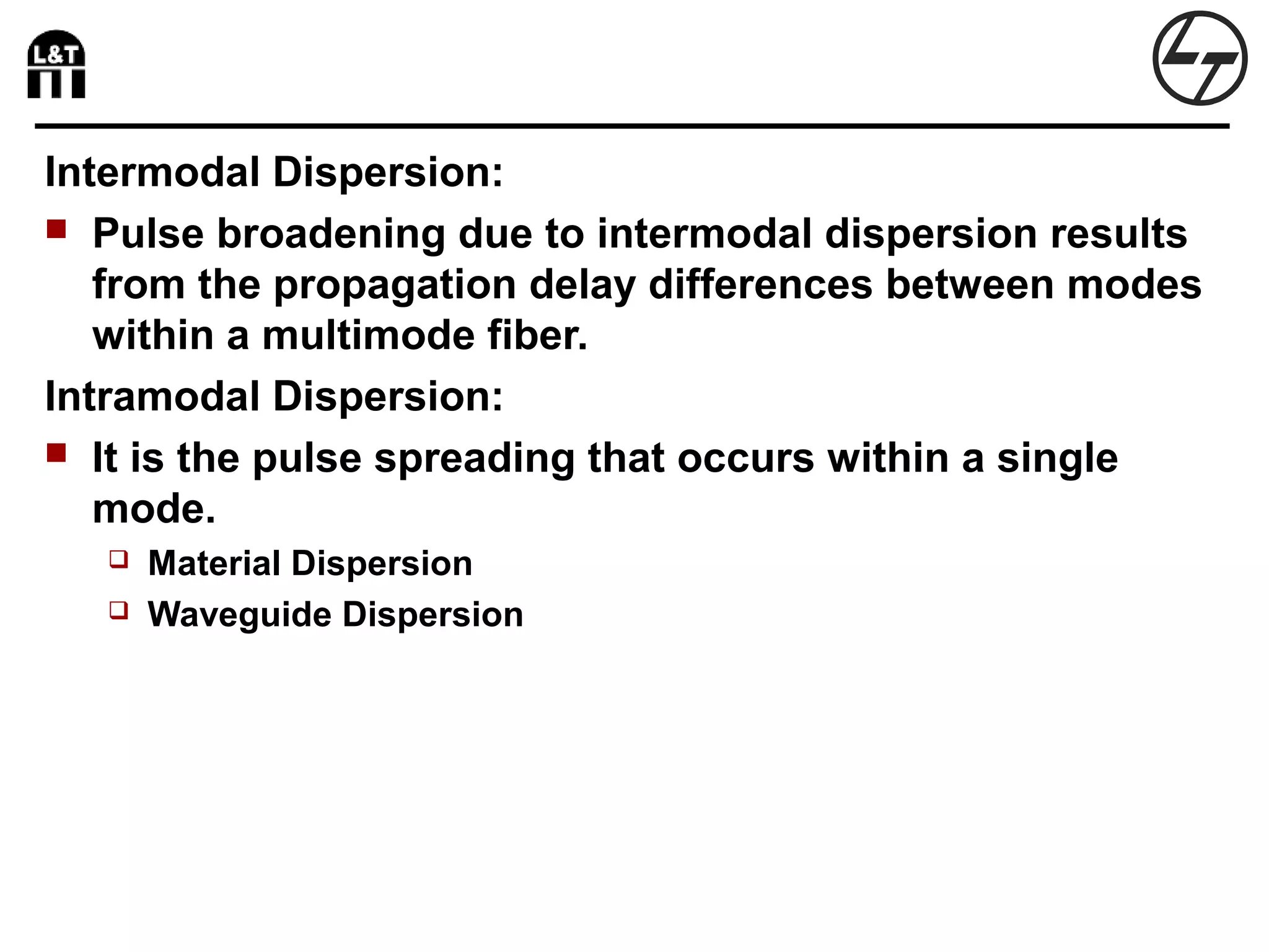 Losses in optical fiber | PPT
