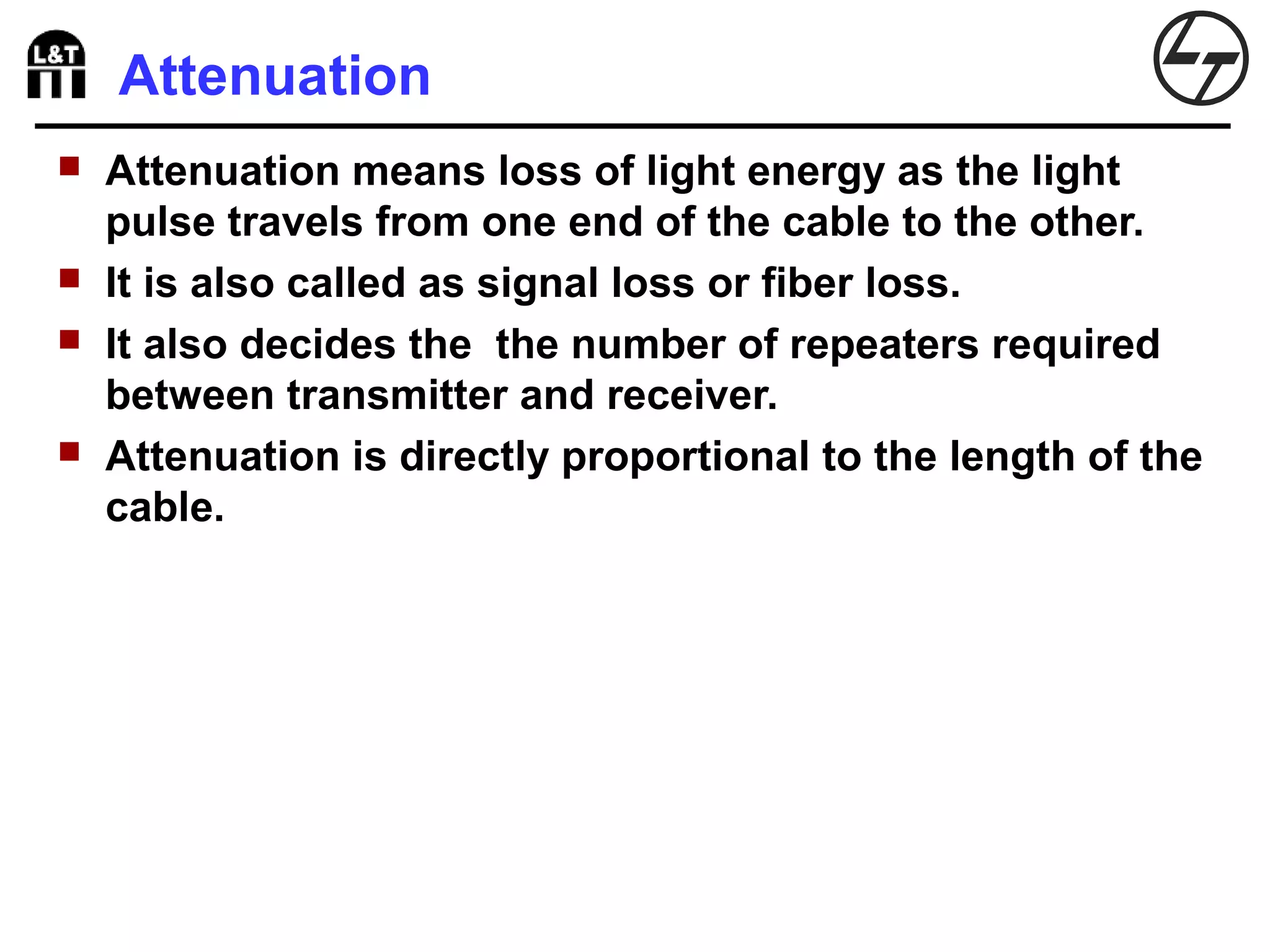Losses in optical fiber | PPT