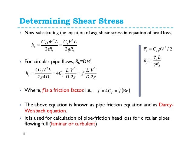 Fluid MechanicsLosses in pipes dynamics of viscous flows