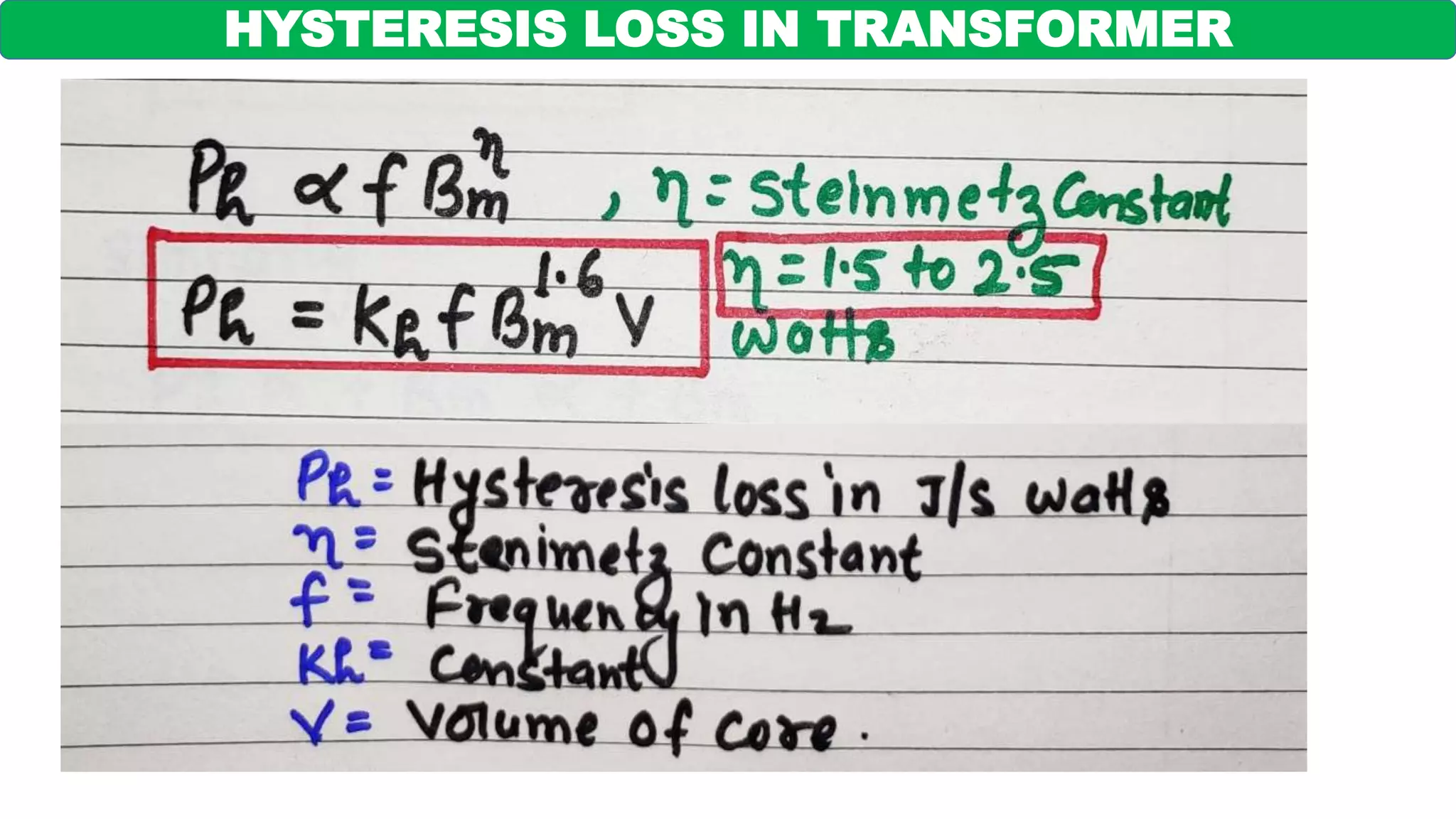 CORE LOSS,COPPER LOSS,EDDY CURRENT,HYSTERESIS LOSS OF TRANSFORMER| DAY6 ...