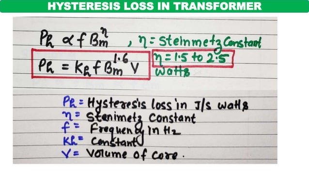 CORE LOSS,COPPER LOSS,EDDY CURRENT,HYSTERESIS LOSS OF TRANSFORMER| DAY6 ...