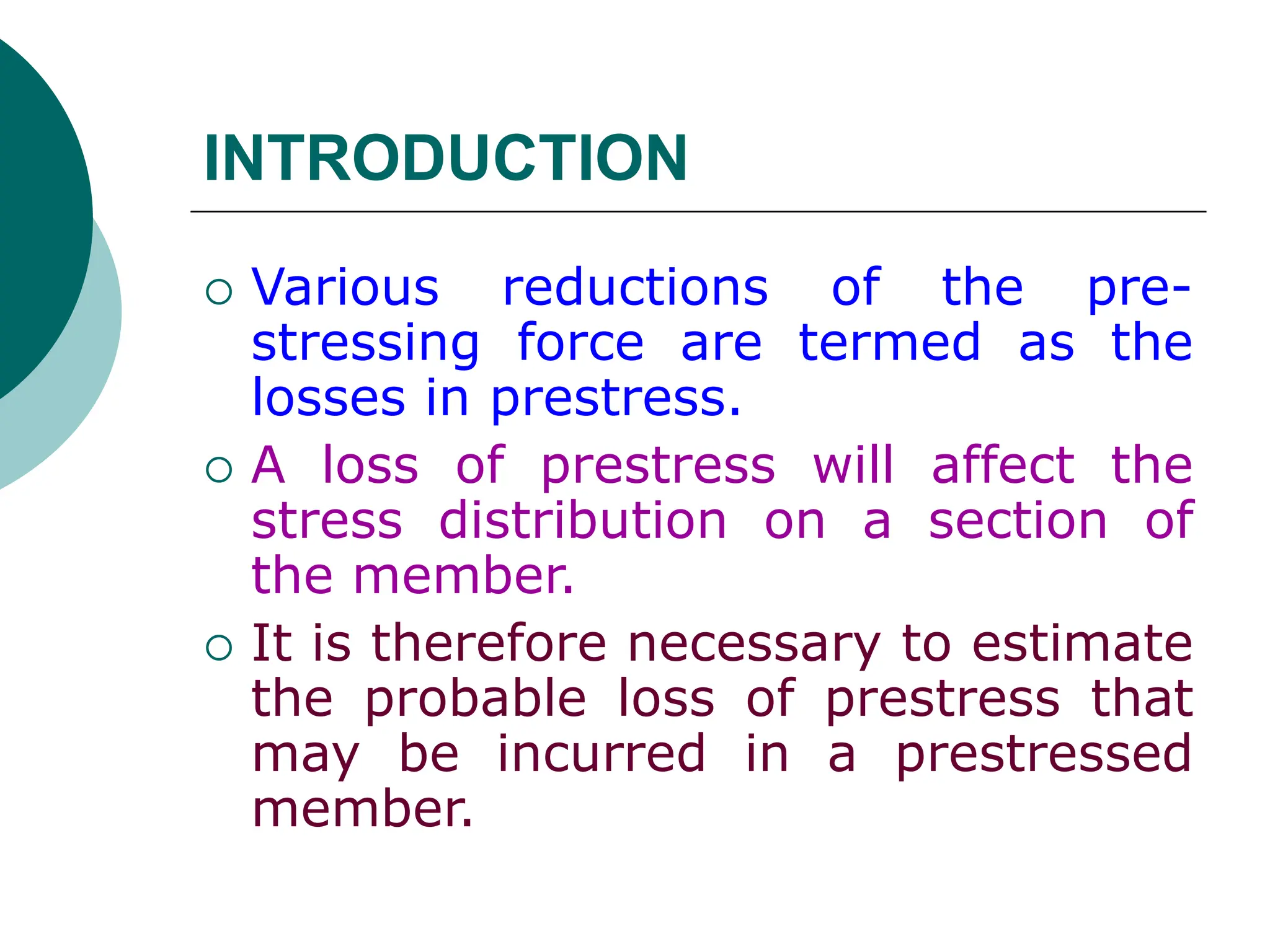 LOSSES OF PRESTRESS (Immediate and Time dependant)-DCS-II.ppt