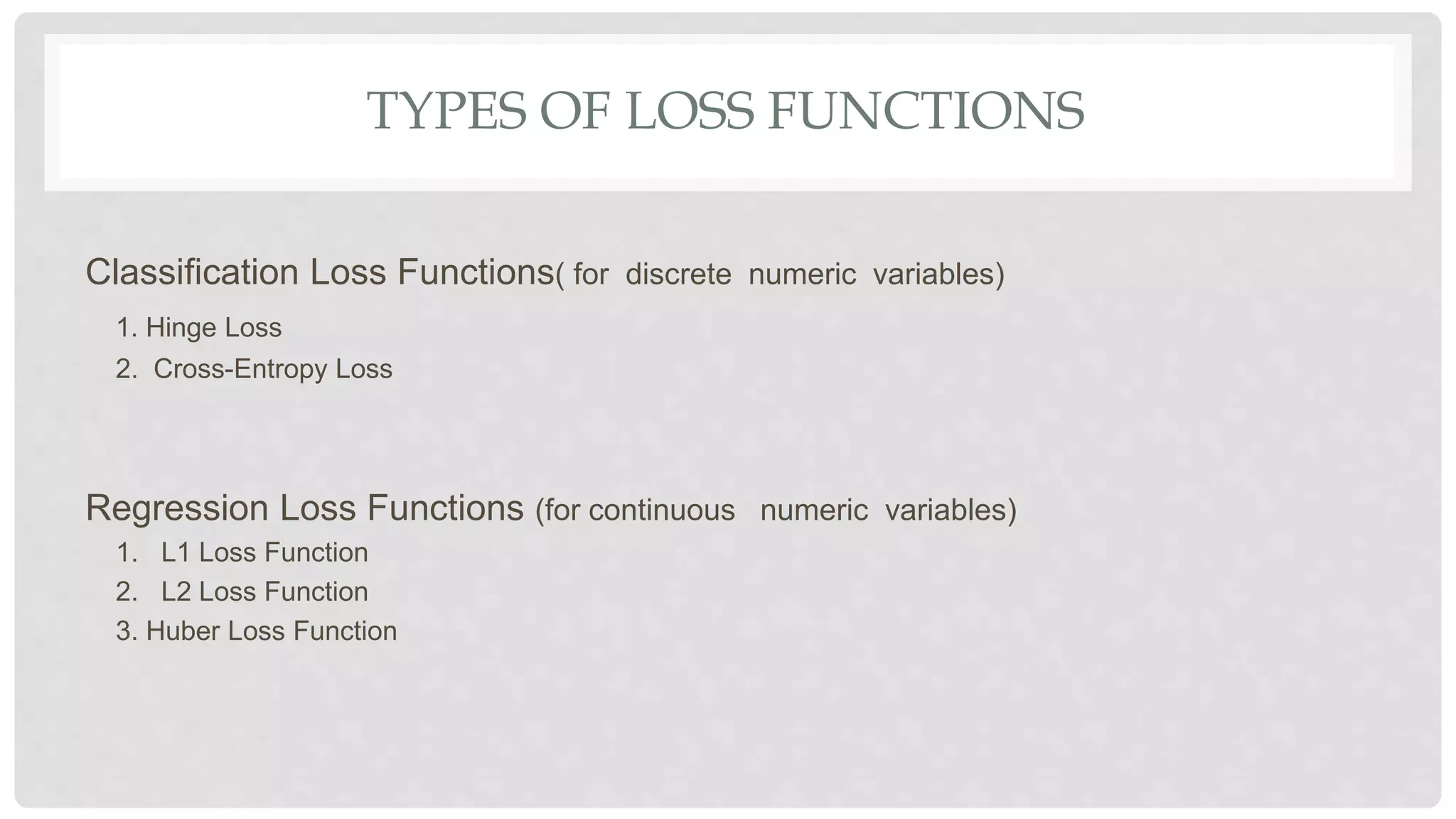 Loss Function.pptx | Web Development | Internet