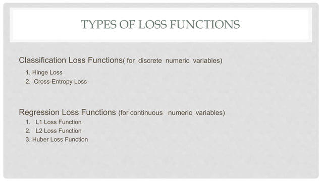 Loss Function.pptx | Web Development | Internet