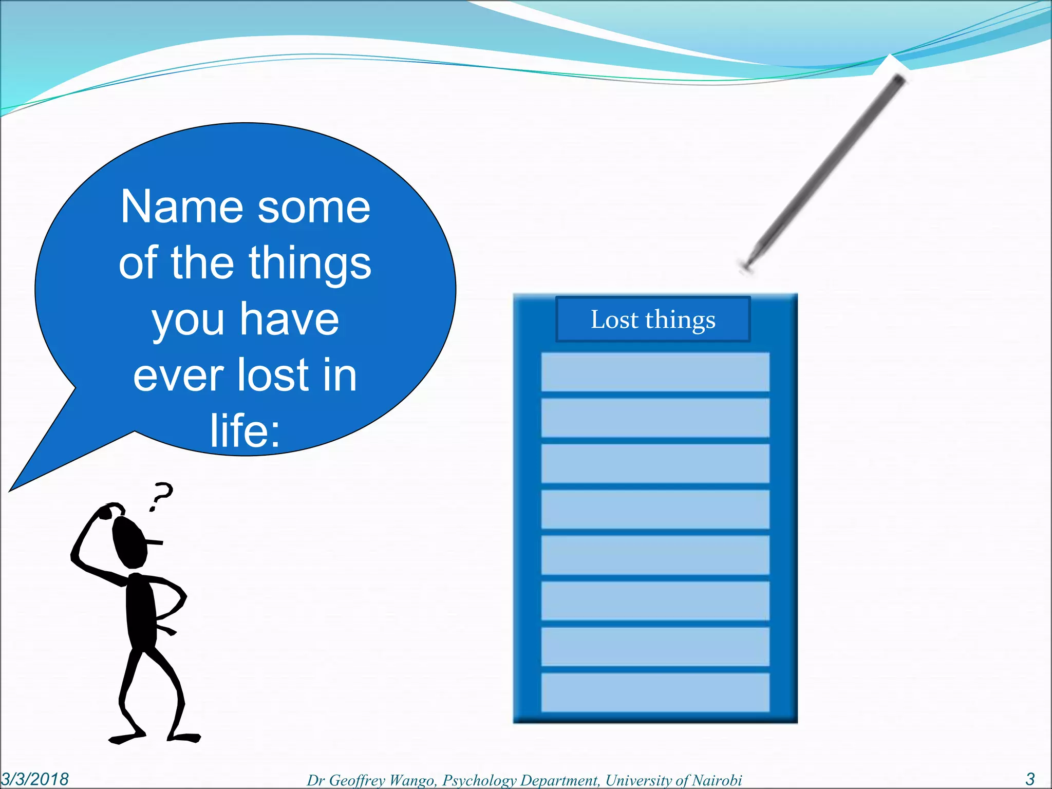 'Loss, Grief and Bereavement Coping with Loss and Grief' | PPT