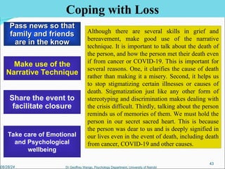 Loss, Grief and Bereavement Coping with Loss and Grief.ppt