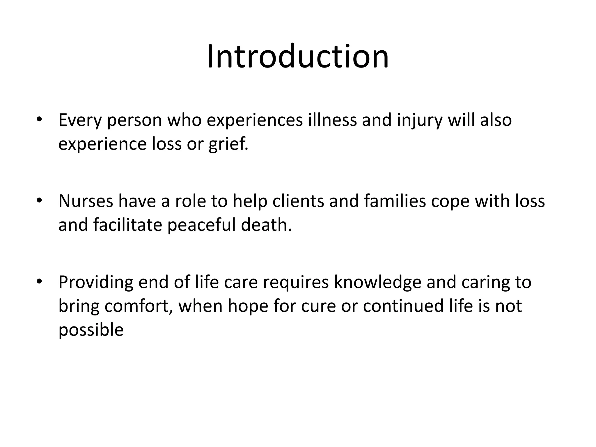 Loss, Grief and Death.pptx care for patients | PPTX