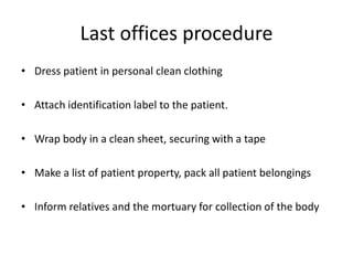 Loss, Grief and Death.pptx care for patients | PPTX
