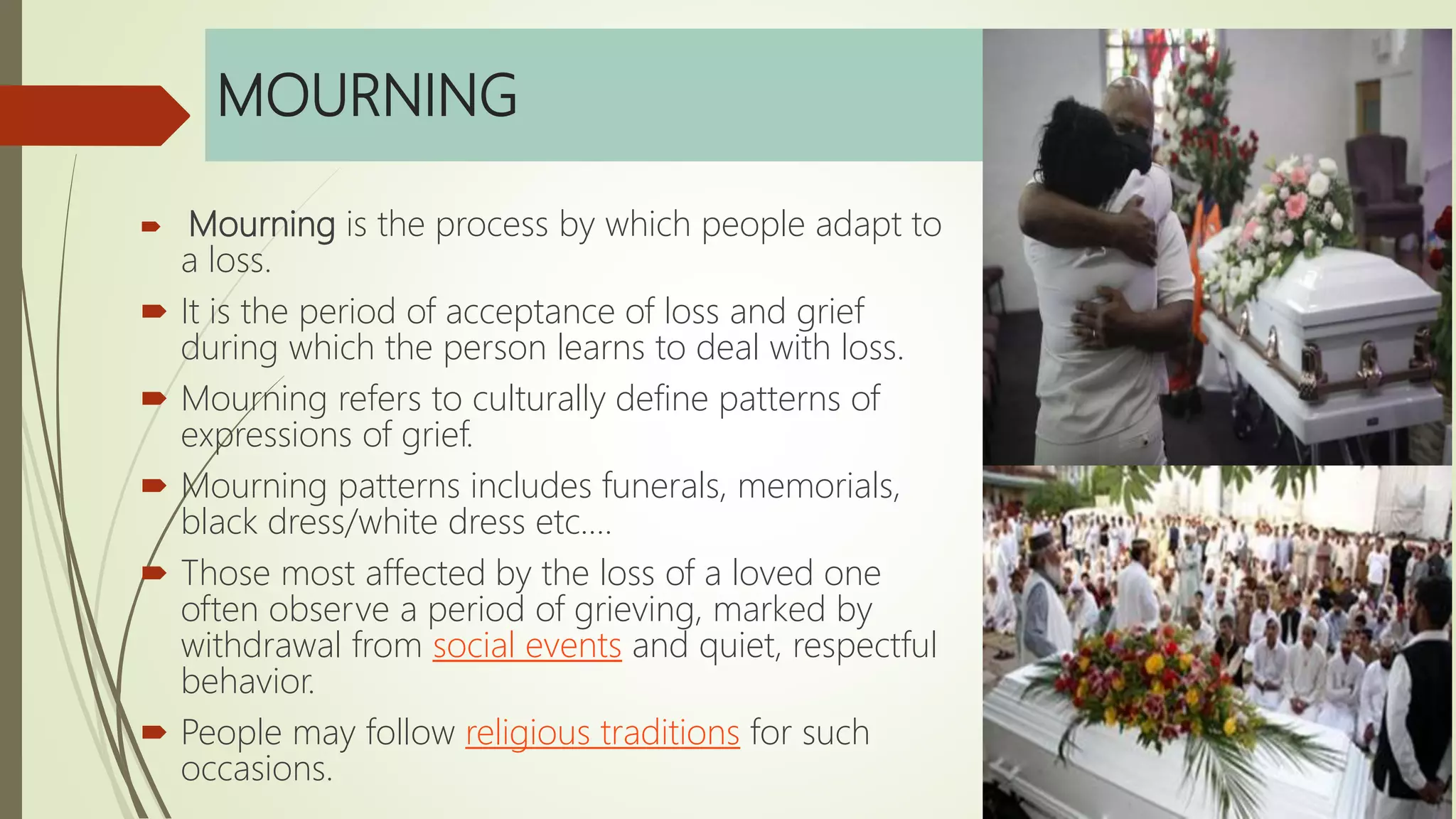 Loss,grief, grieving process, death, medico legal issues | PPTX