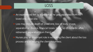 Loss,grief, grieving process, death, medico legal issues | PPTX
