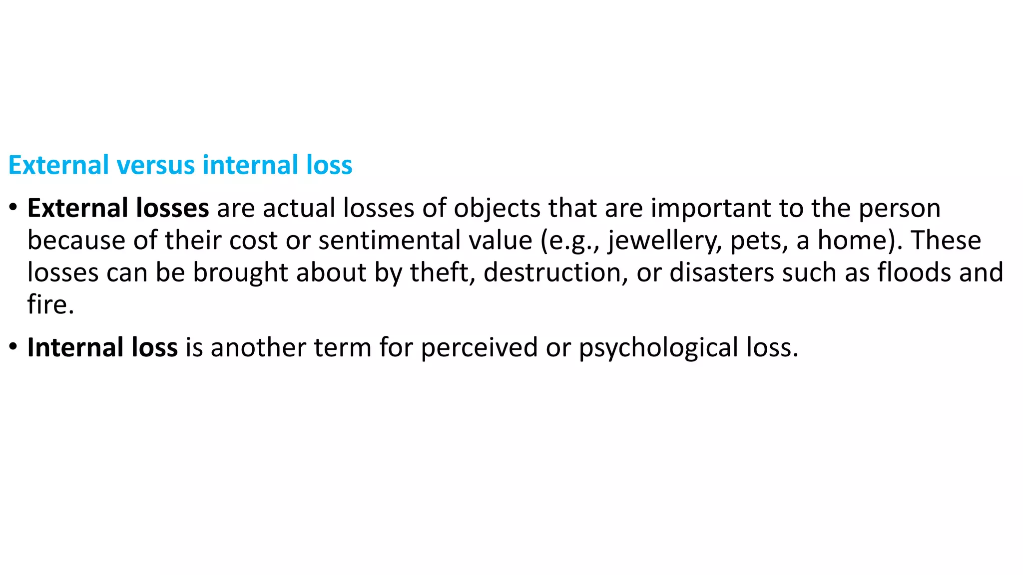 Loss,Grief & Stages of grief | PPT