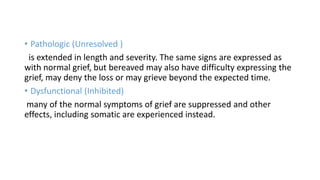 Loss,Grief & Stages of grief | PPT