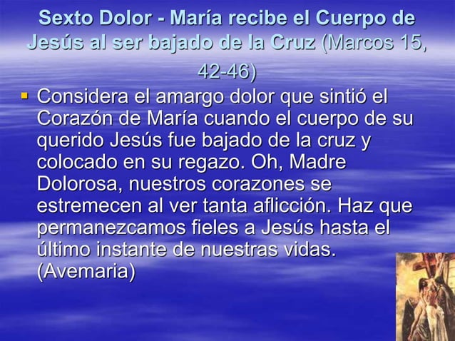 Los Siete Dolores de Maria Santisima | PPT | Christianity | Religion ...