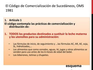 El Código internacional de sucedáneos y Los siete pasos ihan | PPT