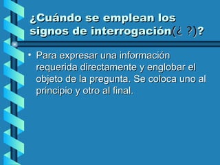 Los signos de puntuación | PPT