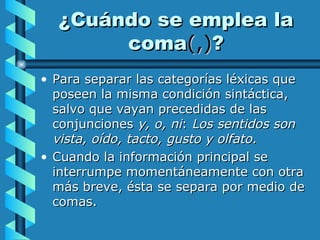 Los signos de puntuación | PPT