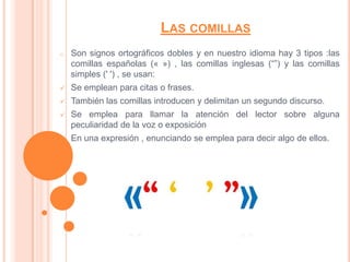 Los signos de puntuación | PPTX