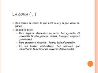 Los signos de puntuación | PPT