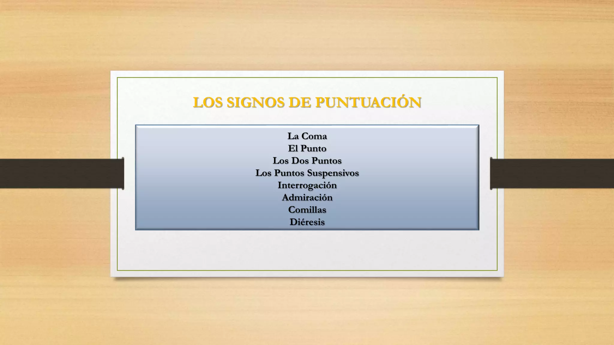 Los signos de puntuación | PPTX