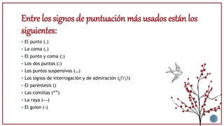Los signos de puntuación | PPTX