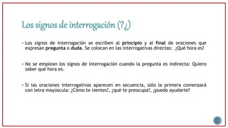 Los signos de puntuación | PPTX