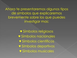 simbolízate_tipos_de_símbolos | PPTX