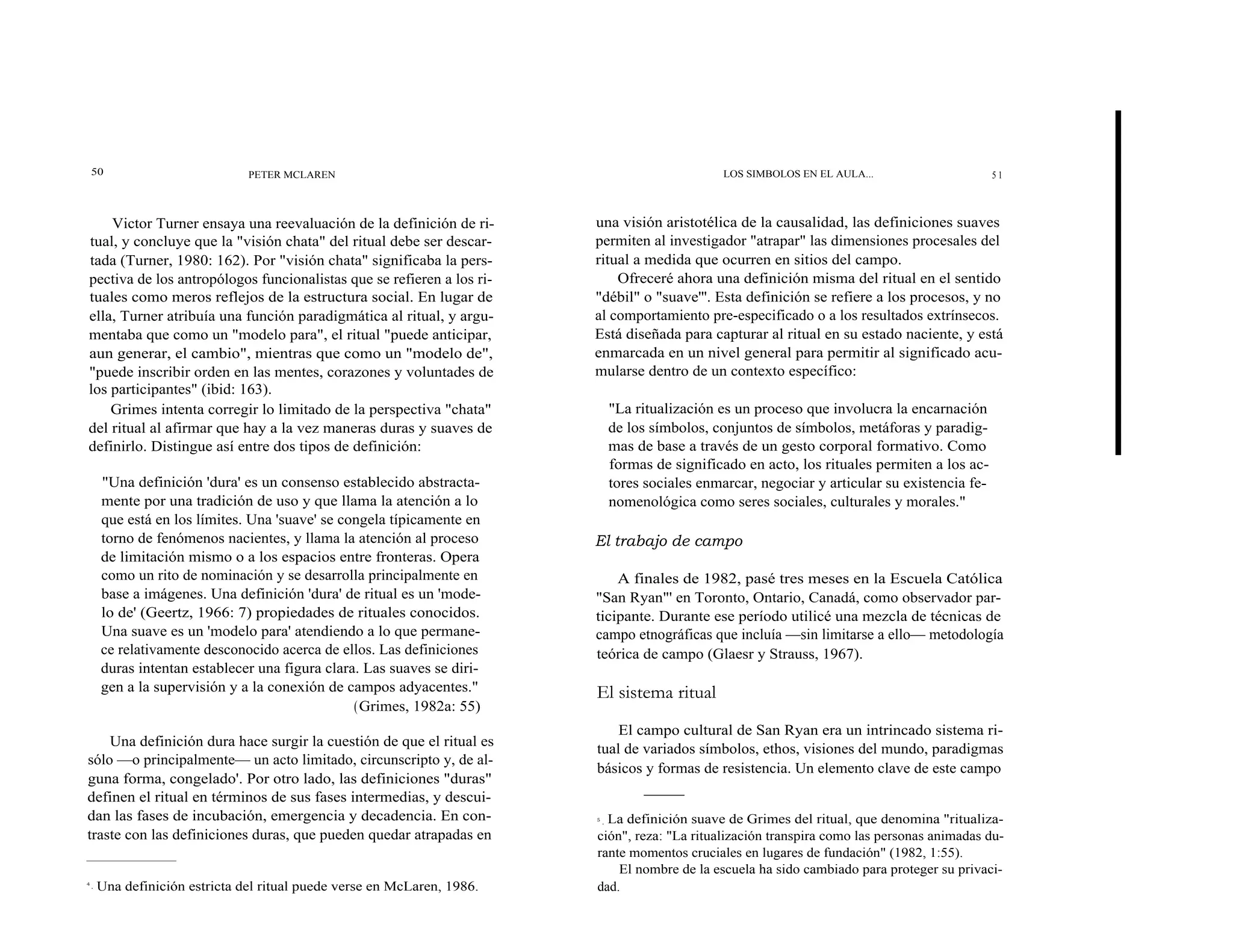 Los simbolos de el aula y las dimensiones rituales de la escolaridad | PDF