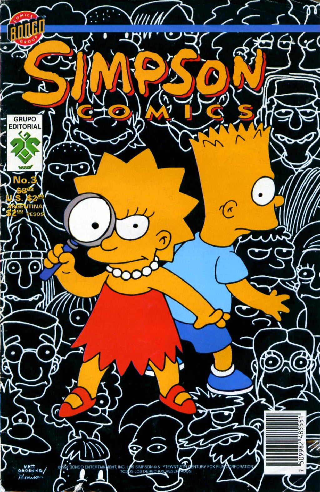 LOS SIMPSONS Número 3 Puma de Springfield COMIC
