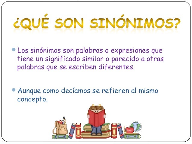 Los sinónimos