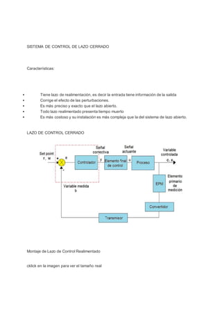 Los sistemas de control y sus componentes | DOCX
