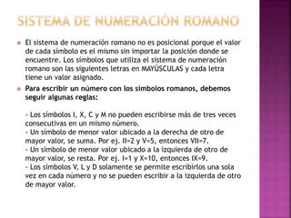Los sistemas de numeración | PPTX