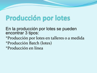 Los sistemas de produccion | PPTX