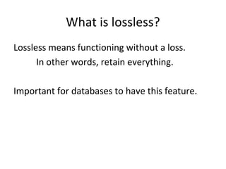 Lossless decomposition | PPT