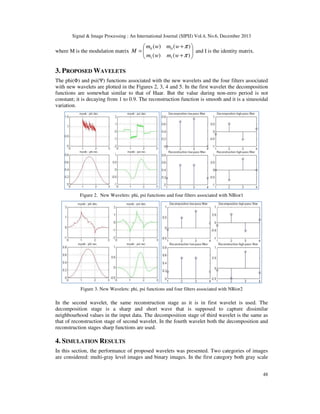 Lossless image compression using new biorthogonal wavelets | PDF