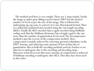 Lossless image compression via by lifting scheme | PPT