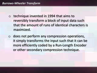 Lossless Compression | PPTX