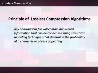 Lossless Compression | PPTX