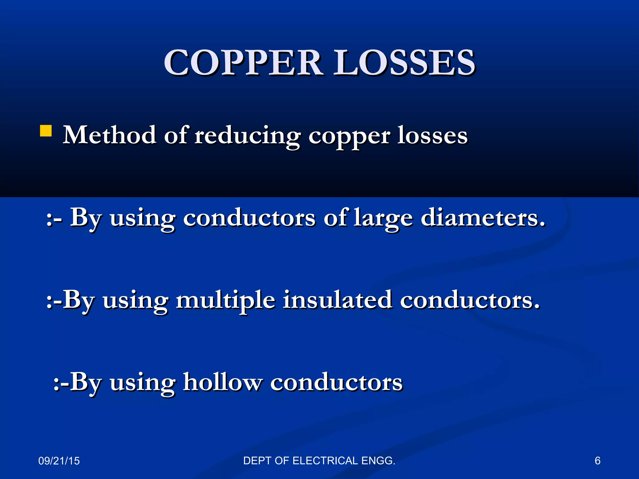 Loss minimisation in power system | PPT