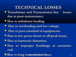 Loss minimisation in power system | PPT