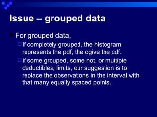 Toward a Unified Approach to Fitting Loss Models | PPT