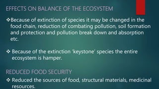 Loss of Biodiversity | PPTX