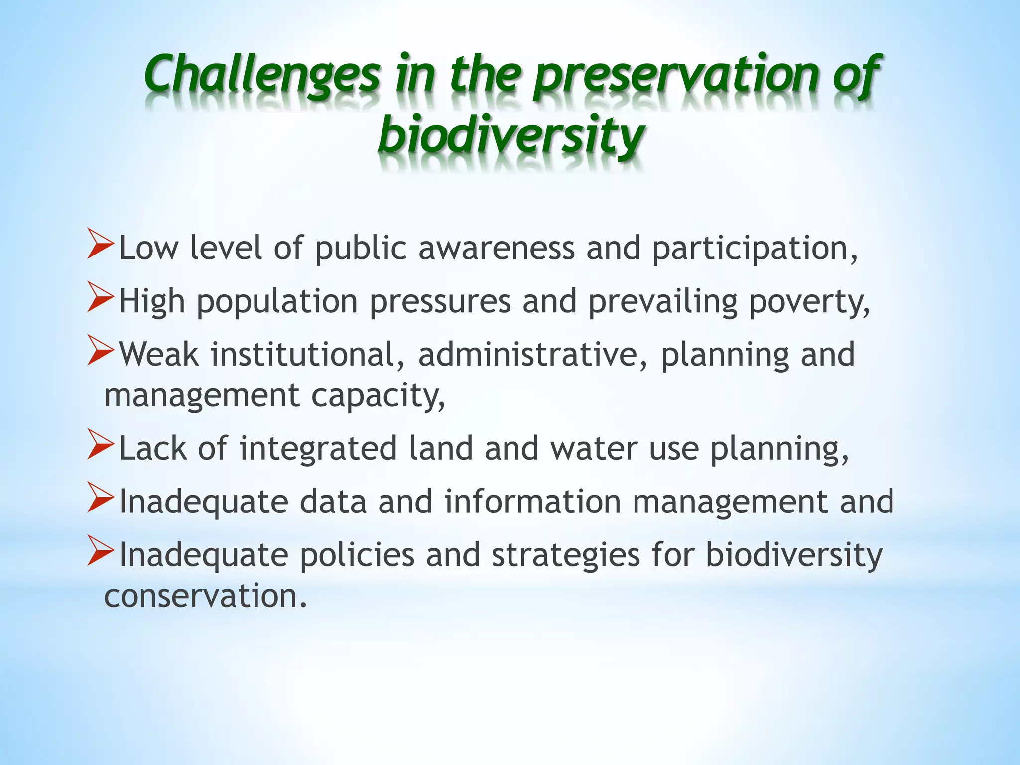 Loss of biodiversity | PPTX
