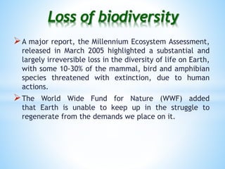 Loss of biodiversity | PPTX